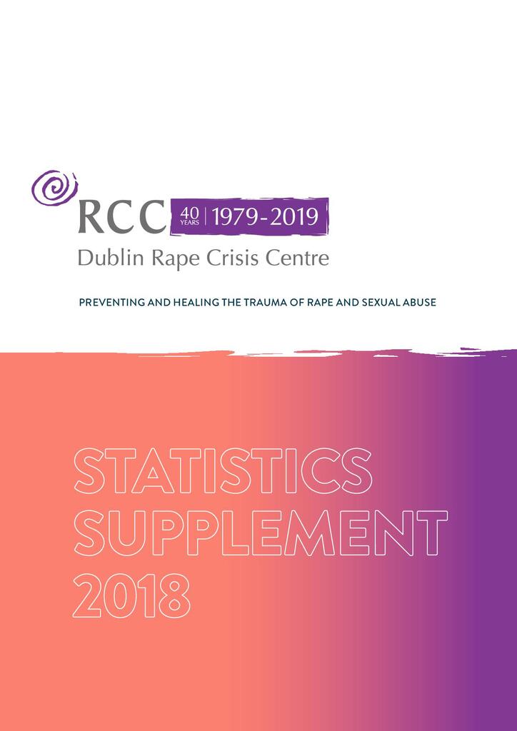DRCC statistical supplement 2018 | Dublin Rape Crisis Centre