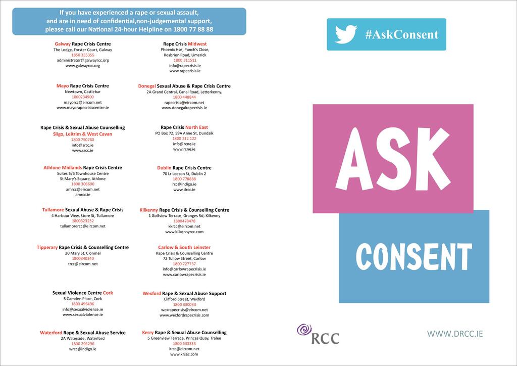 AskConsent Leaflet 2018 | Dublin Rape Crisis Centre